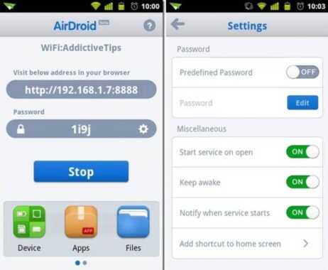 Access and Control Your Android Device Remotely with AirDroid - Android ...