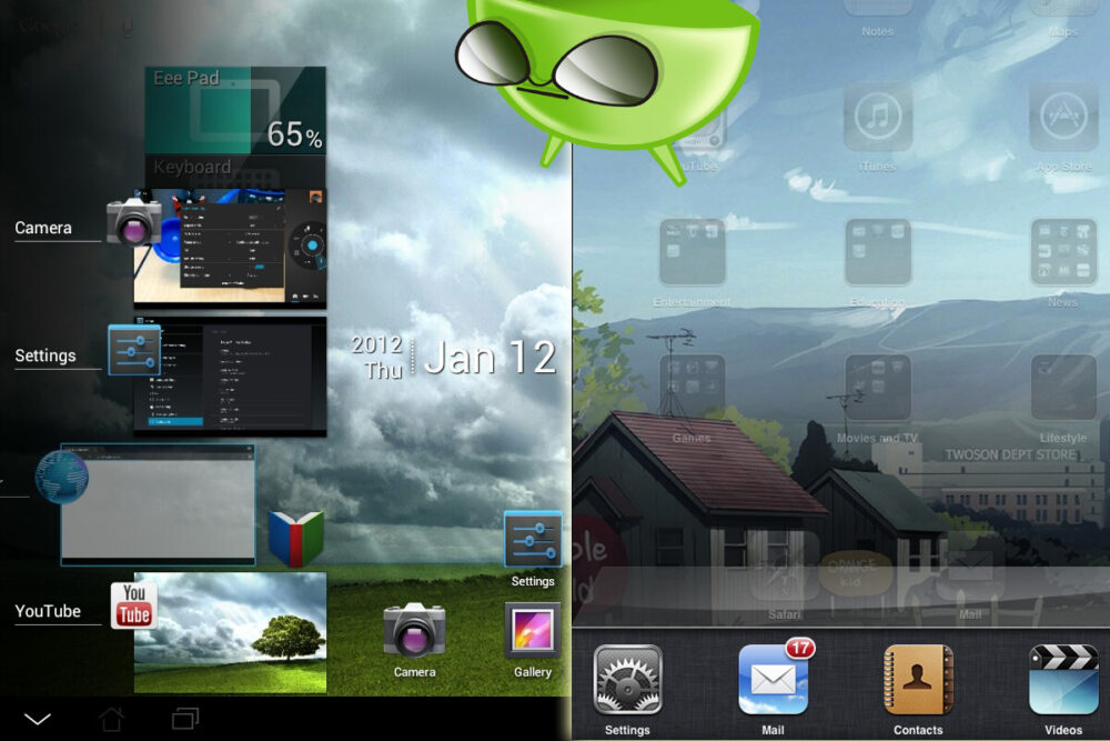 Google Play (Android Market) vs Apple App Store - 2012