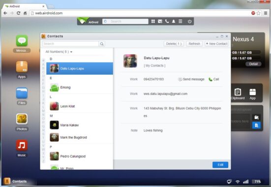 AirDroid: Control your Android device from a PC!