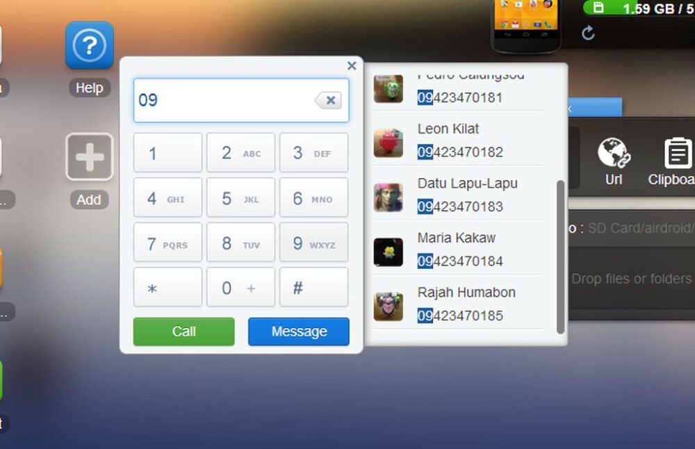 AirDroid: Control your Android device from a PC!