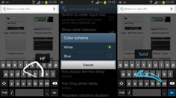 Latest Google keyboard update brings back the blue