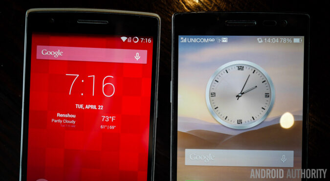 OnePlus One vs OPPO Find 7a first look