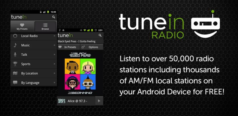 If you have Android Auto, you should get TuneIn Radio