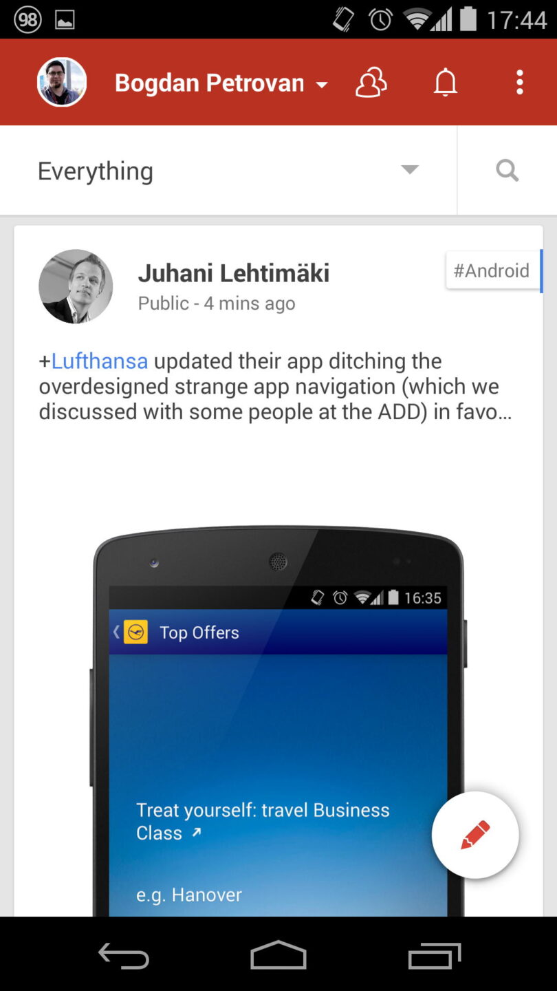 Google Plus for Android gets big update with completely new UI, Stories ...