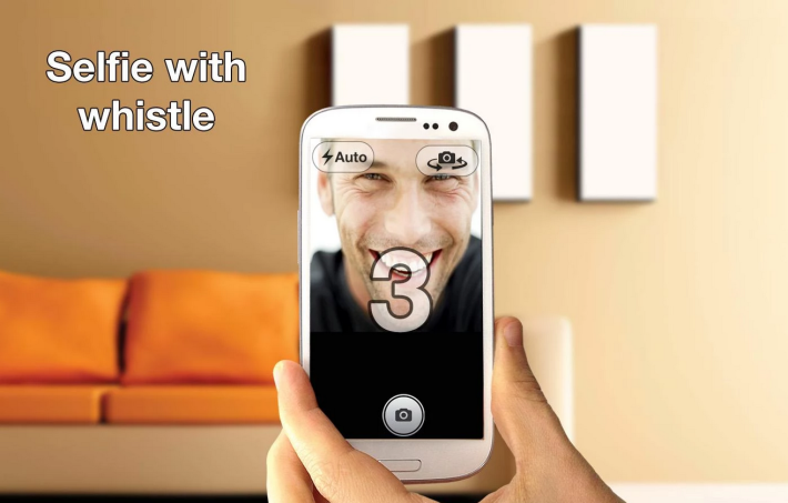 Whistle Camera let's you take that perfect shot by simply whistling