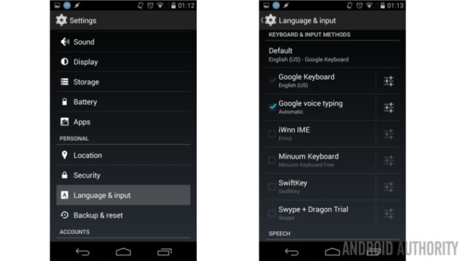 Android Customization - Choosing a default keyboard and changing its ...