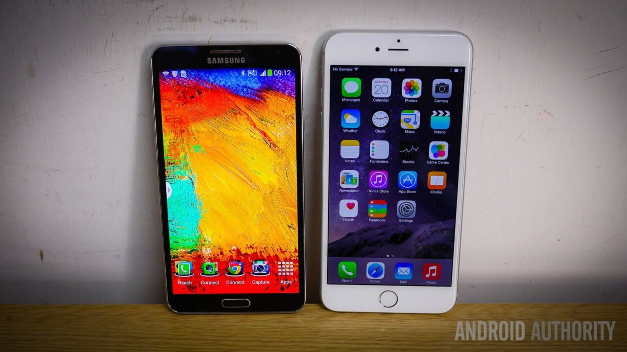 iPhone 6 Plus vs Galaxy Note 3 quick look