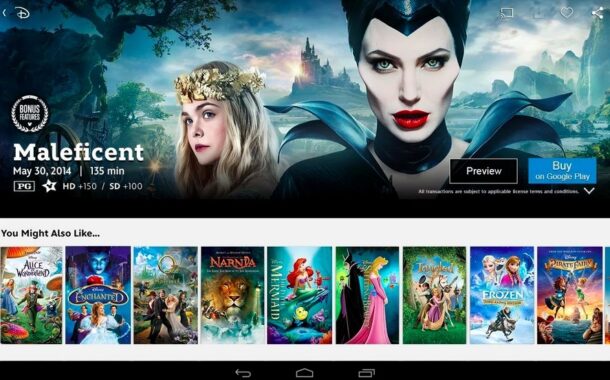 Disney Movies Anywhere now available on Google Play