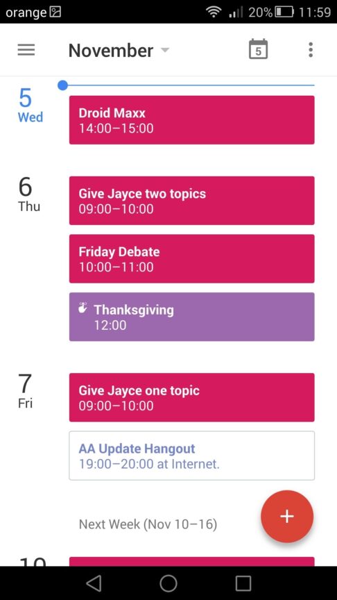 Google Calendar 5.0 now available for download