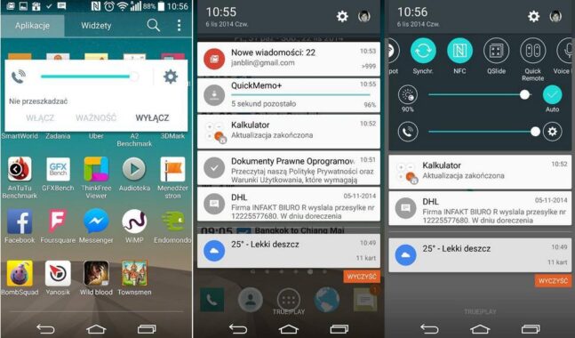 (Update: more screenshots) Here's a first look at LG’s version of ...