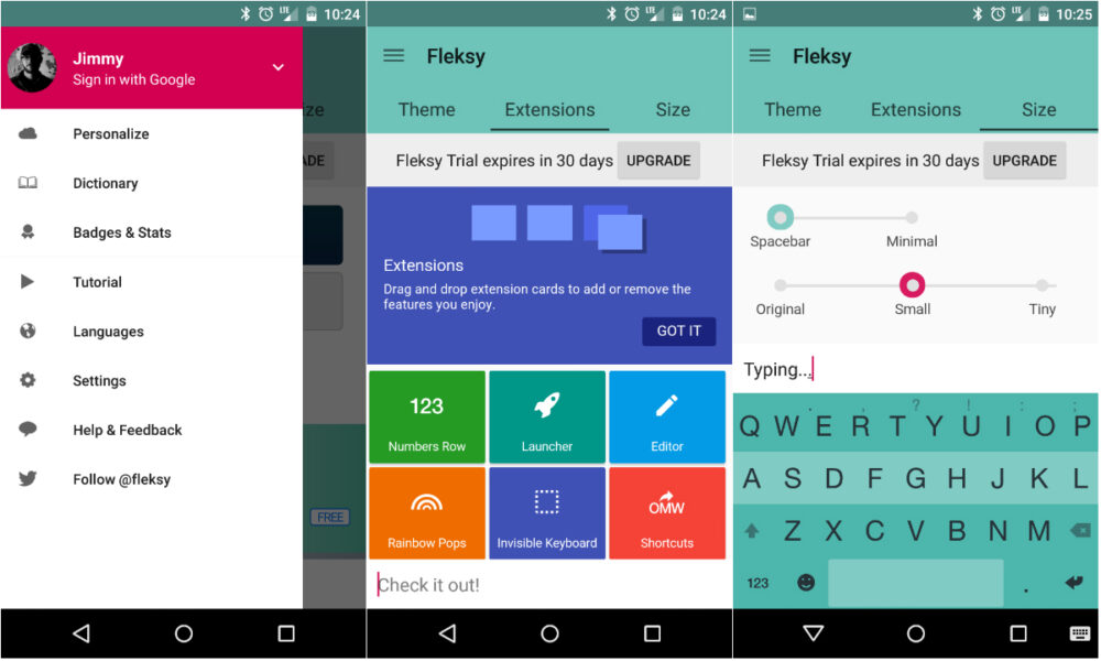 Fleksy Keyboard Beta 4.2 brings new features, Material Design and more