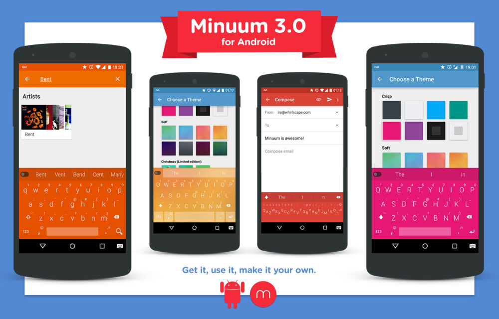 Minuum Keyboard 3.0 brings Material Design and multilingual support