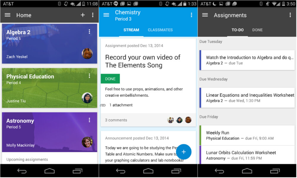 Google Classroom makes its way to the Play Store