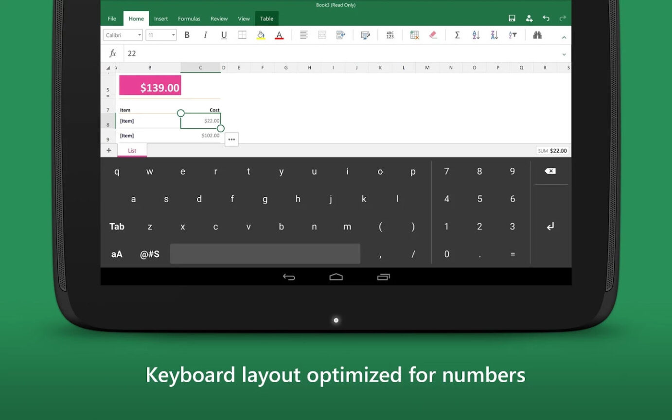 Microsoft releases the number-optimized Keyboard for Excel to the Play ...