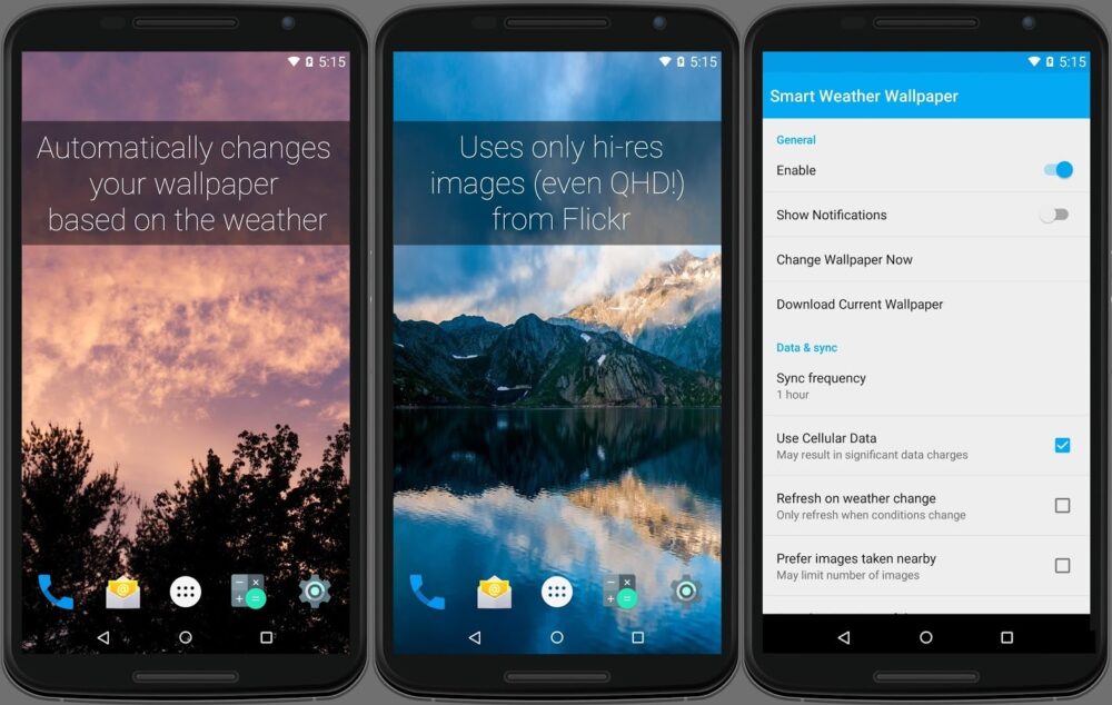 Automatically manage your wallpapers based on the weather