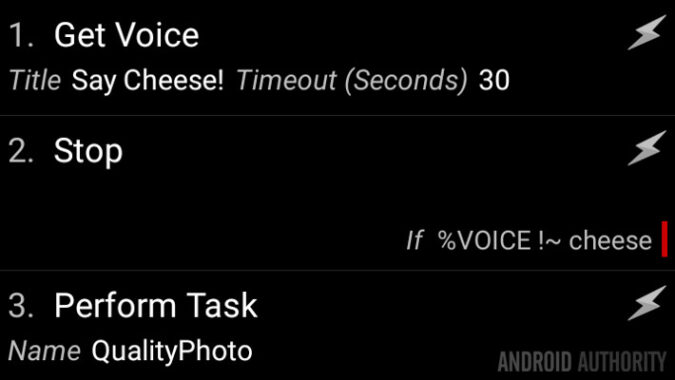 Android customization - voice activated camera control using Tasker and an Android Wear ...