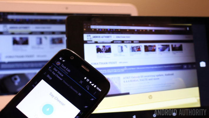 Android customization - voice activated camera control using Tasker and an Android Wear ...