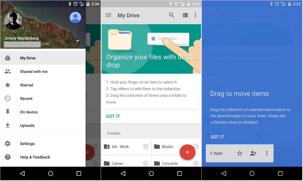 Google Drive version 2.2 update brings drag and drop functionality and more