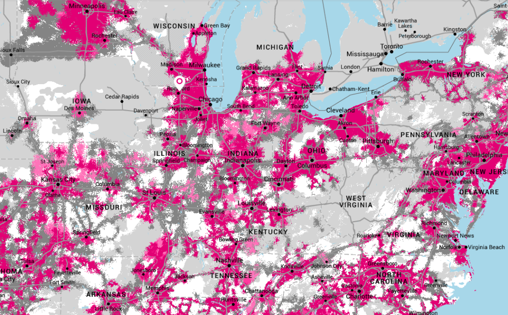T-Mobile's new 'Next-Gen Network Map' offers a more accurate look at ...