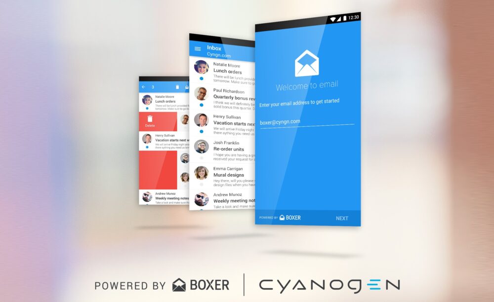 Cyanogen OS 12 will ship with Boxer as default email app