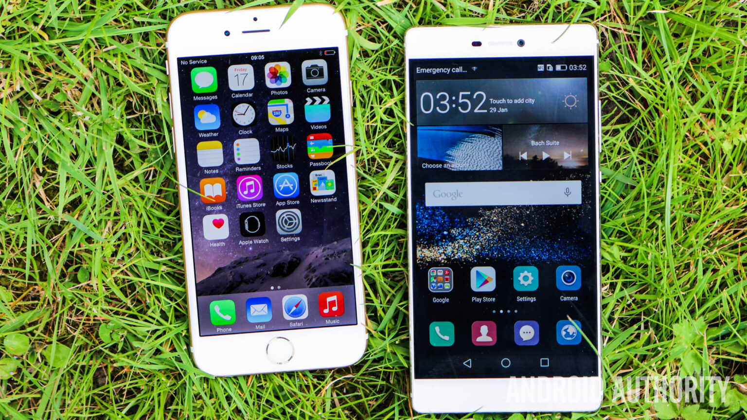 Apple iPhone 6 vs HUAWEI P8 - hands on - Android Authority
