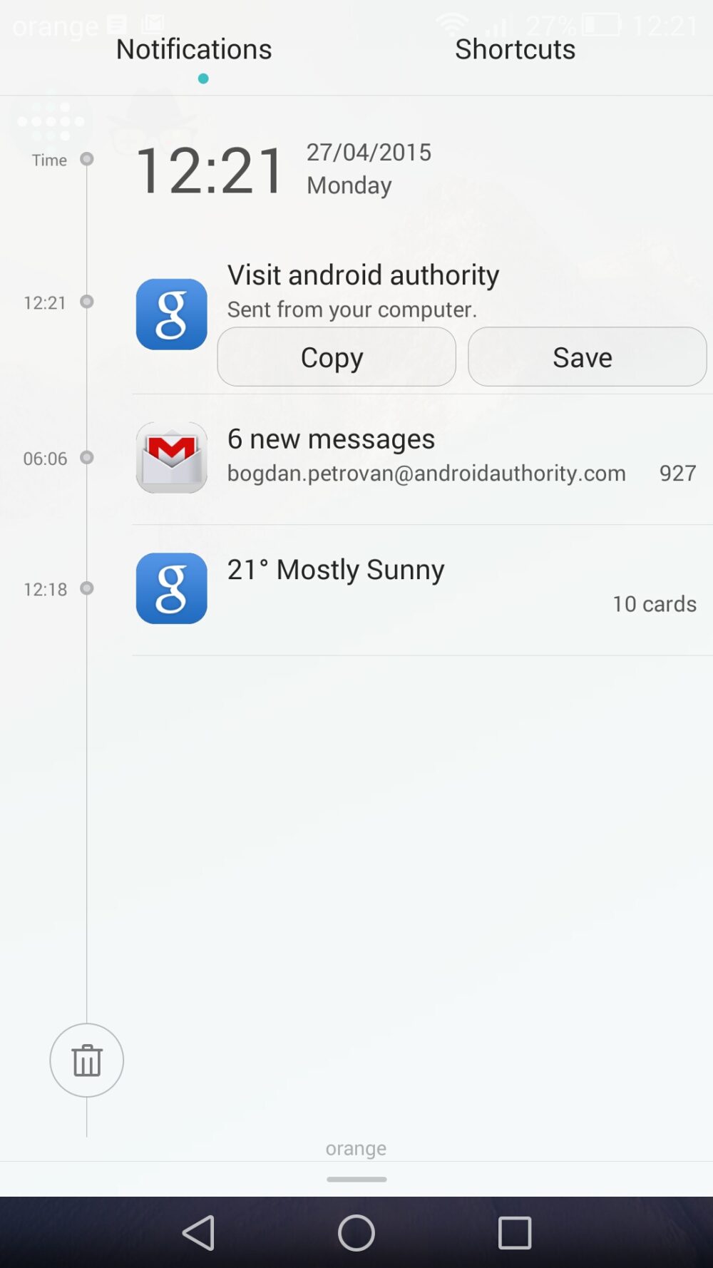 You can also set alarms and send notes to your phone from Google Search