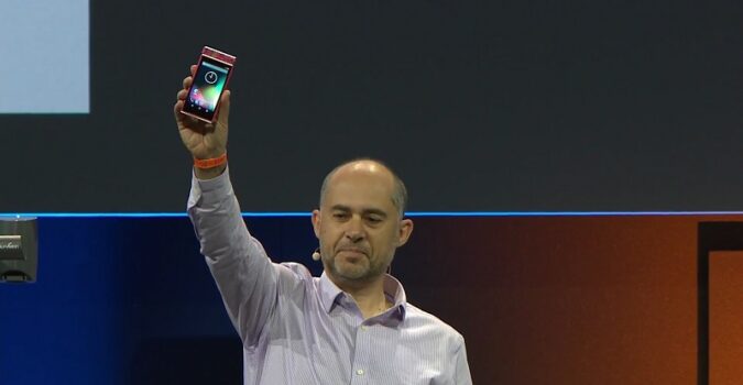 Project Ara put together on stage, shown off as fully working
