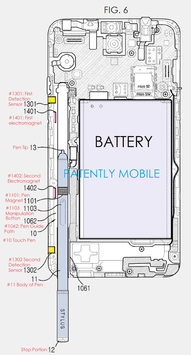 Samsung patents auto-eject stylus for a Galaxy Note