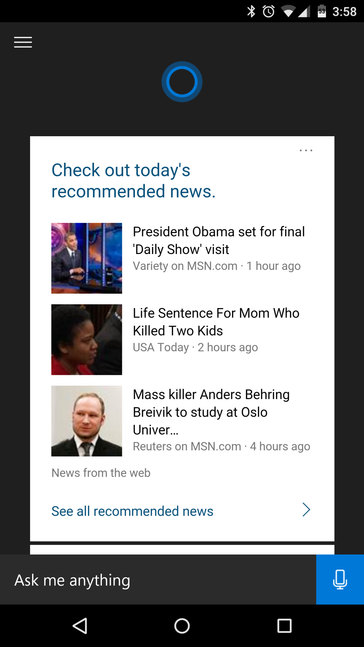 Cortana for Android Beta hands on (and vs Google Now) - Android Authority