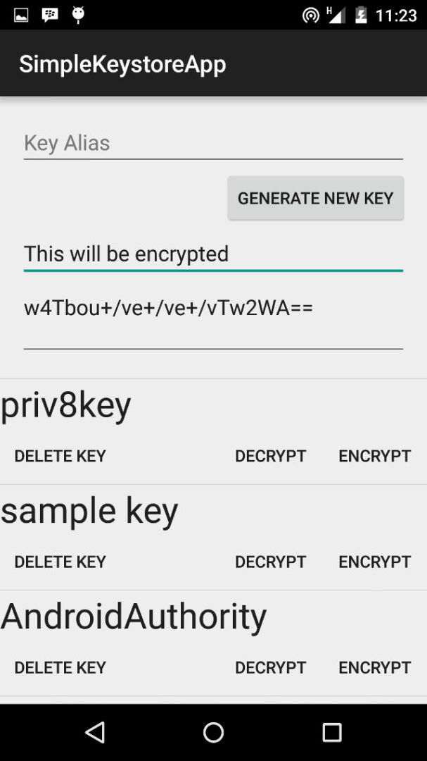 How to use the Android Keystore to store passwords and other sensitive information - Android ...