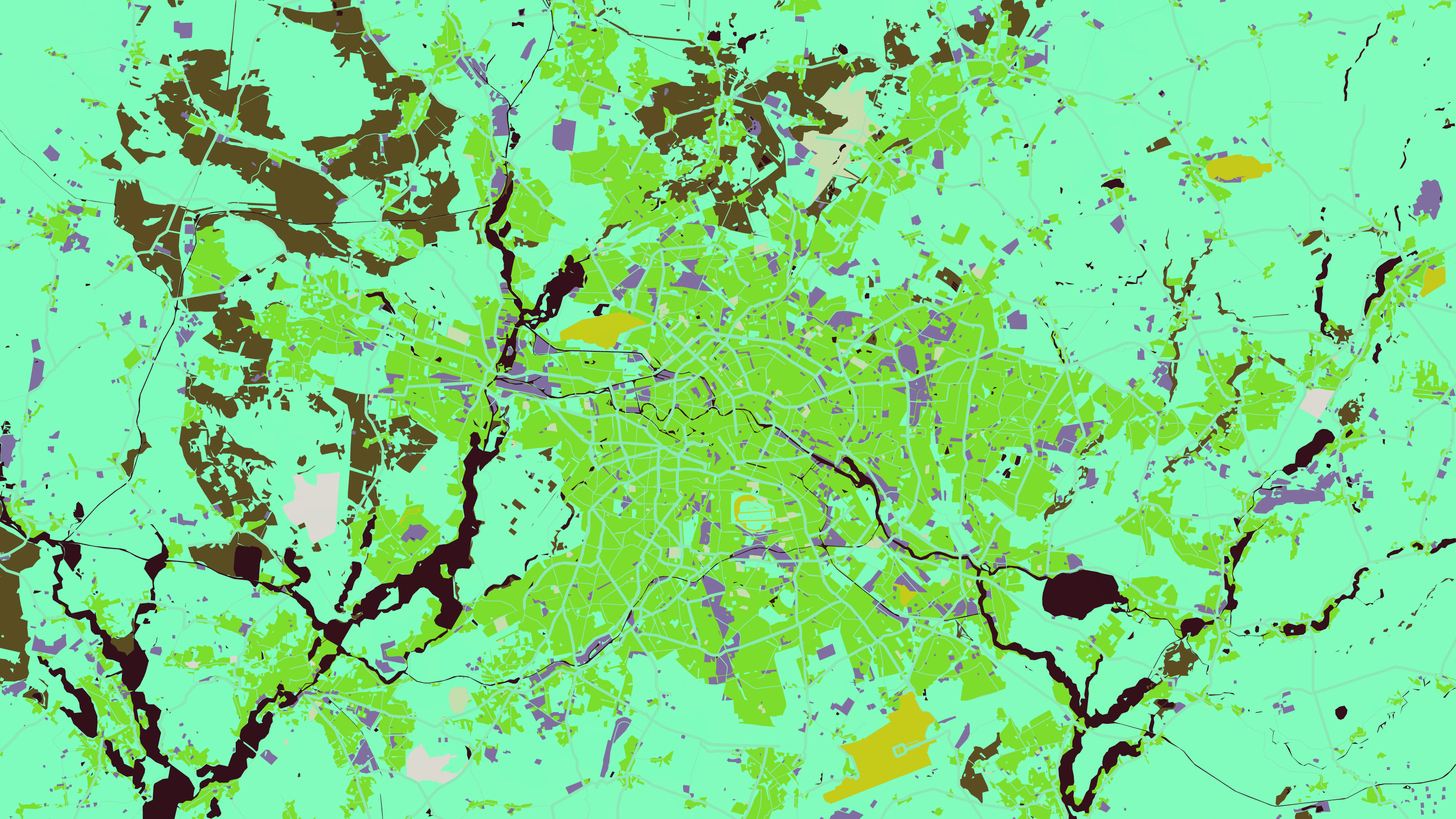 Google Maps as art: a splattering of color changes the world we live in