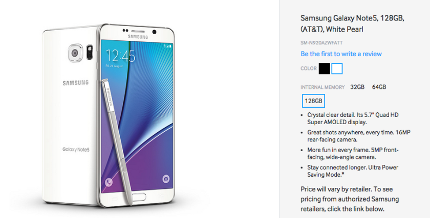 The Samsung Galaxy Note 5 and Galaxy S6 Edge+ may come in 128GB variants after all