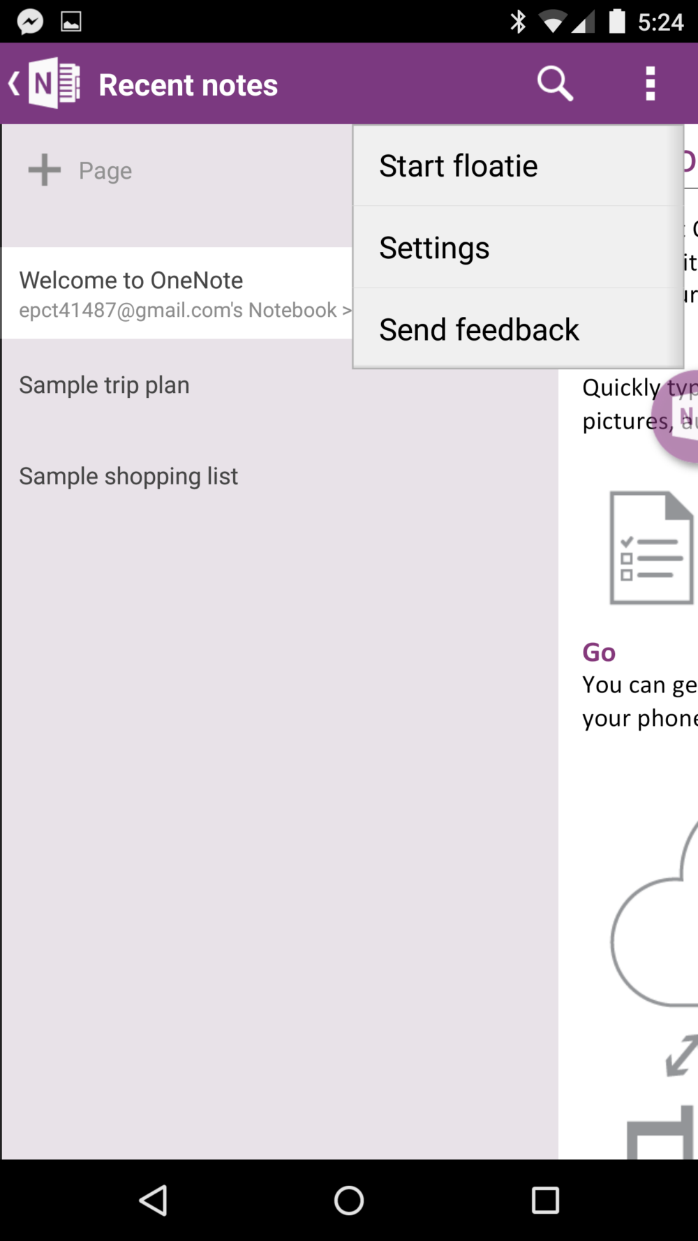 Microsoft OneNote introduces Floatie feature - like chat heads for notes