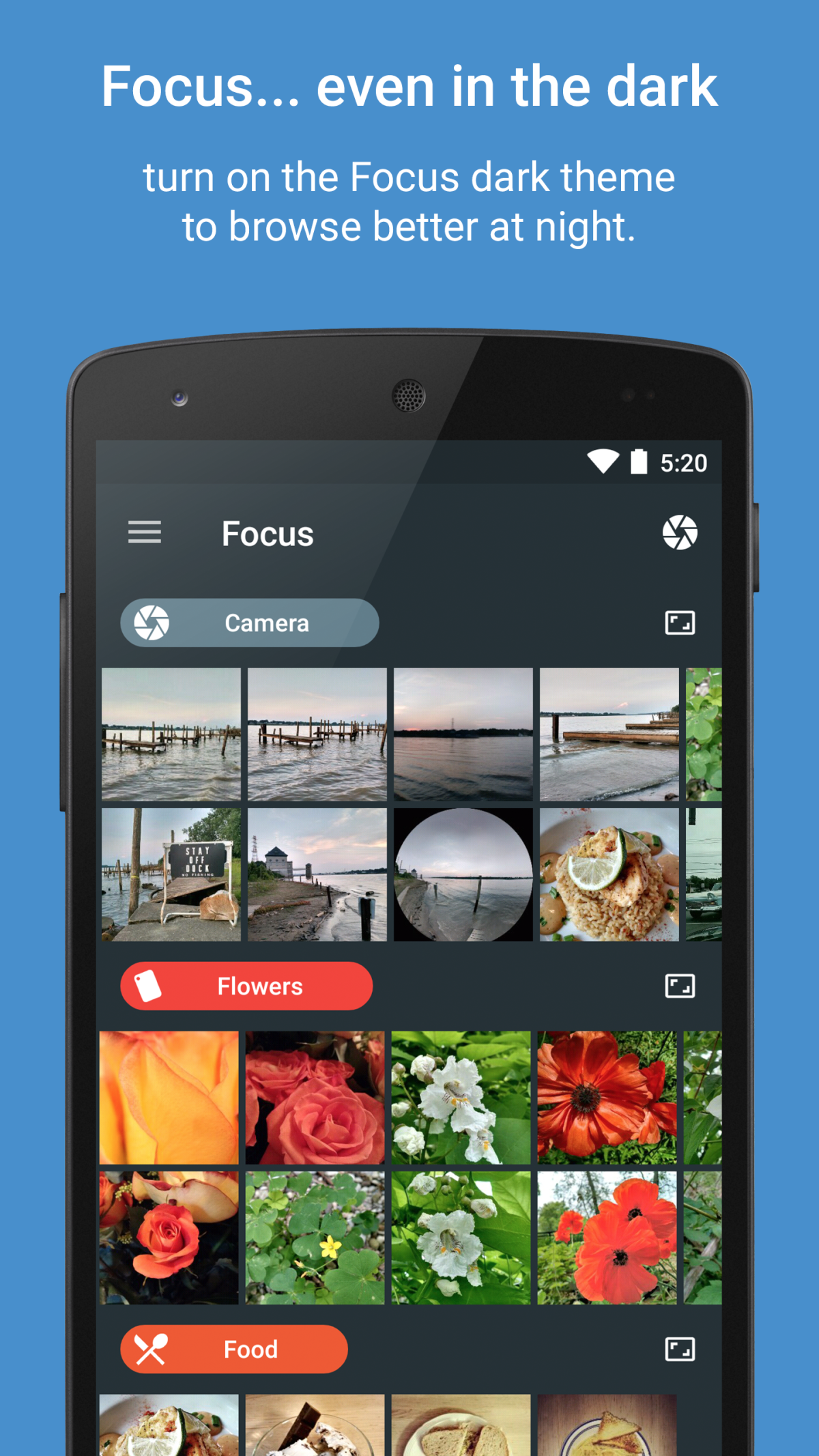 Focus: a complete gallery app that prioritizes ease of use ...