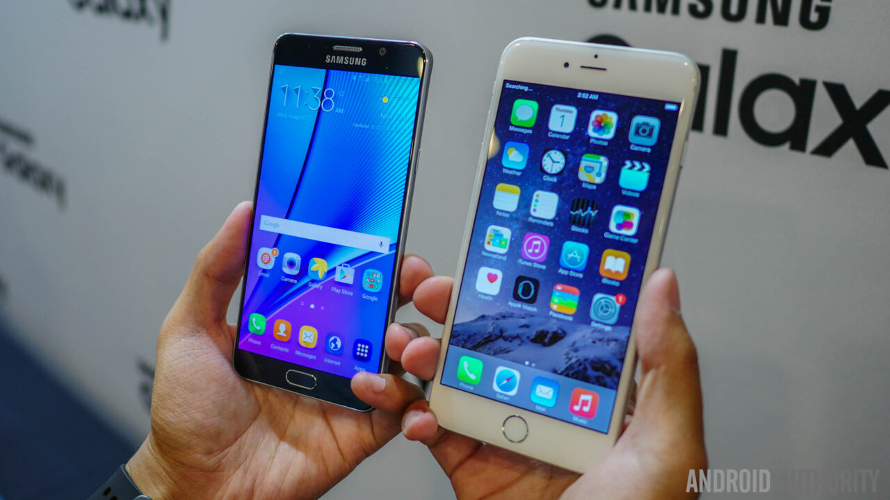 Samsung Galaxy Note 5 vs iPhone 6 Plus - which is the large screen king?