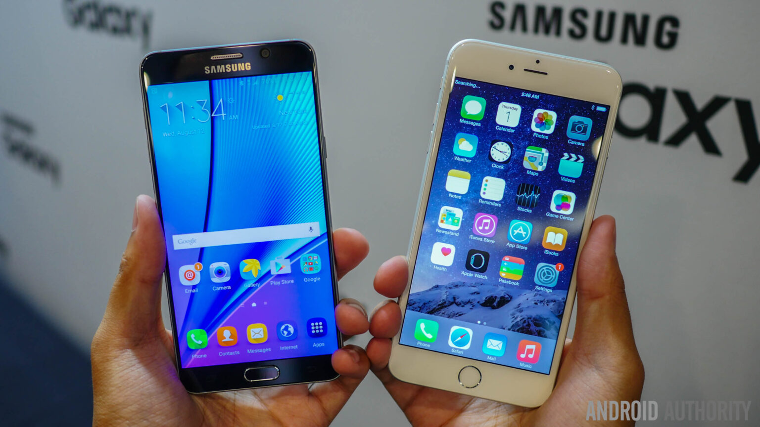 Samsung Galaxy Note 5 vs iPhone 6 Plus - which is the large screen king?