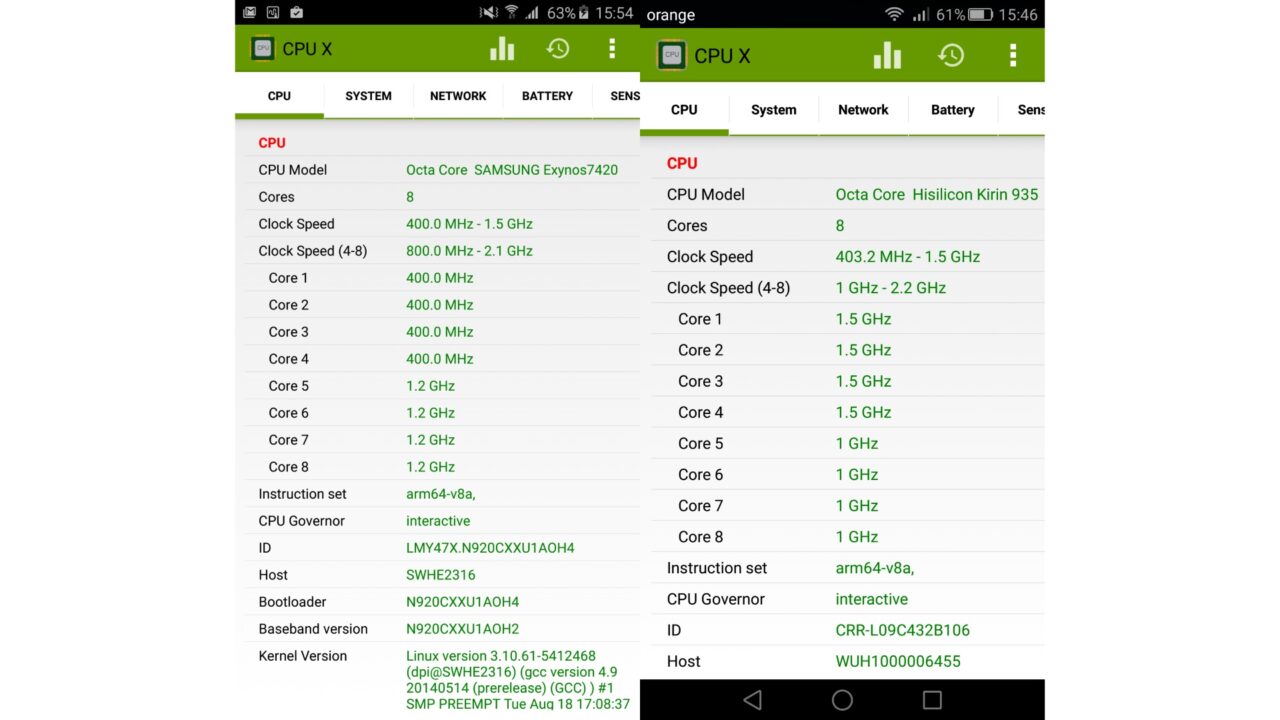 Samsung Galaxy Note 5 vs HUAWEI Mate S - quick look