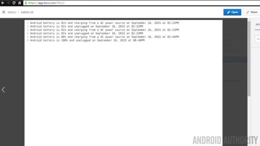 How to create a basic battery log using IF and Box - Android customization - Android Authority