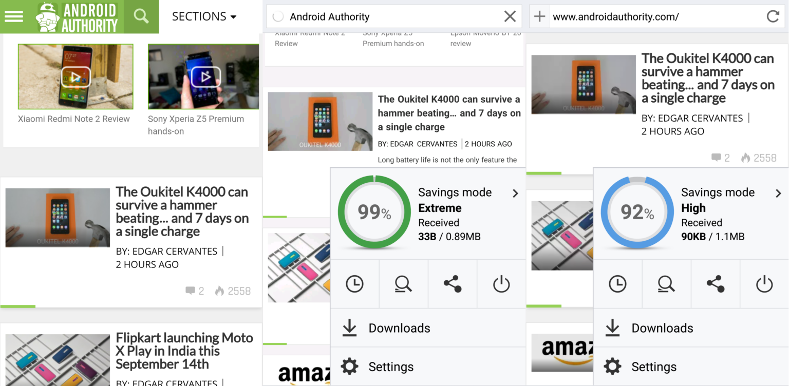 Opera Mini browser updated with improved data compression