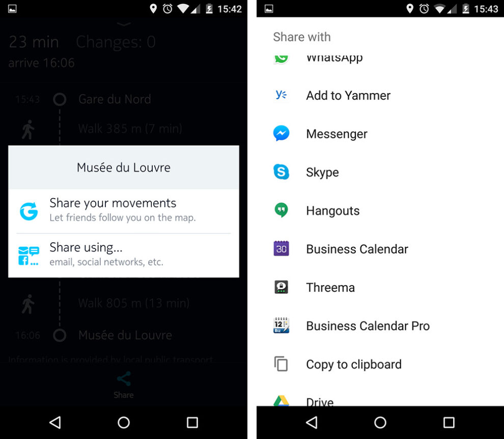 Here Maps for Android Beta rolls out the ability to share your route