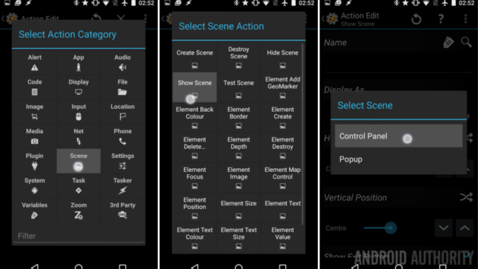 Build a custom control panel using Tasker Scenes - Android customization - Android Authority