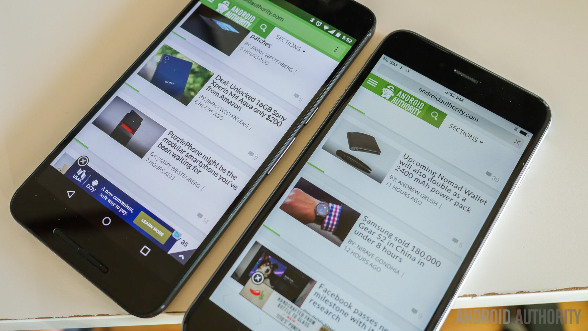 Nexus 6P vs iPhone 6S Plus