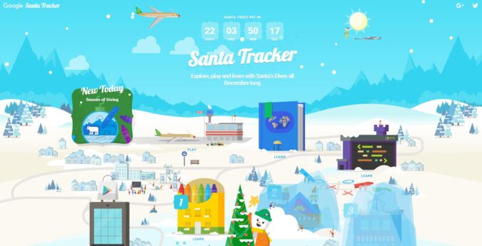Google's Christmas Santa Tracker is up and running - the countdown begins!