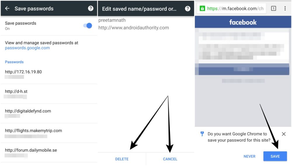 How to manage your saved passwords in Chrome for Android - Android ...