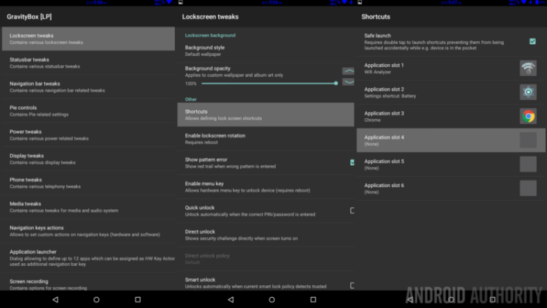 App shortcuts on your lockscreen using GravityBox, root required - Android customization ...