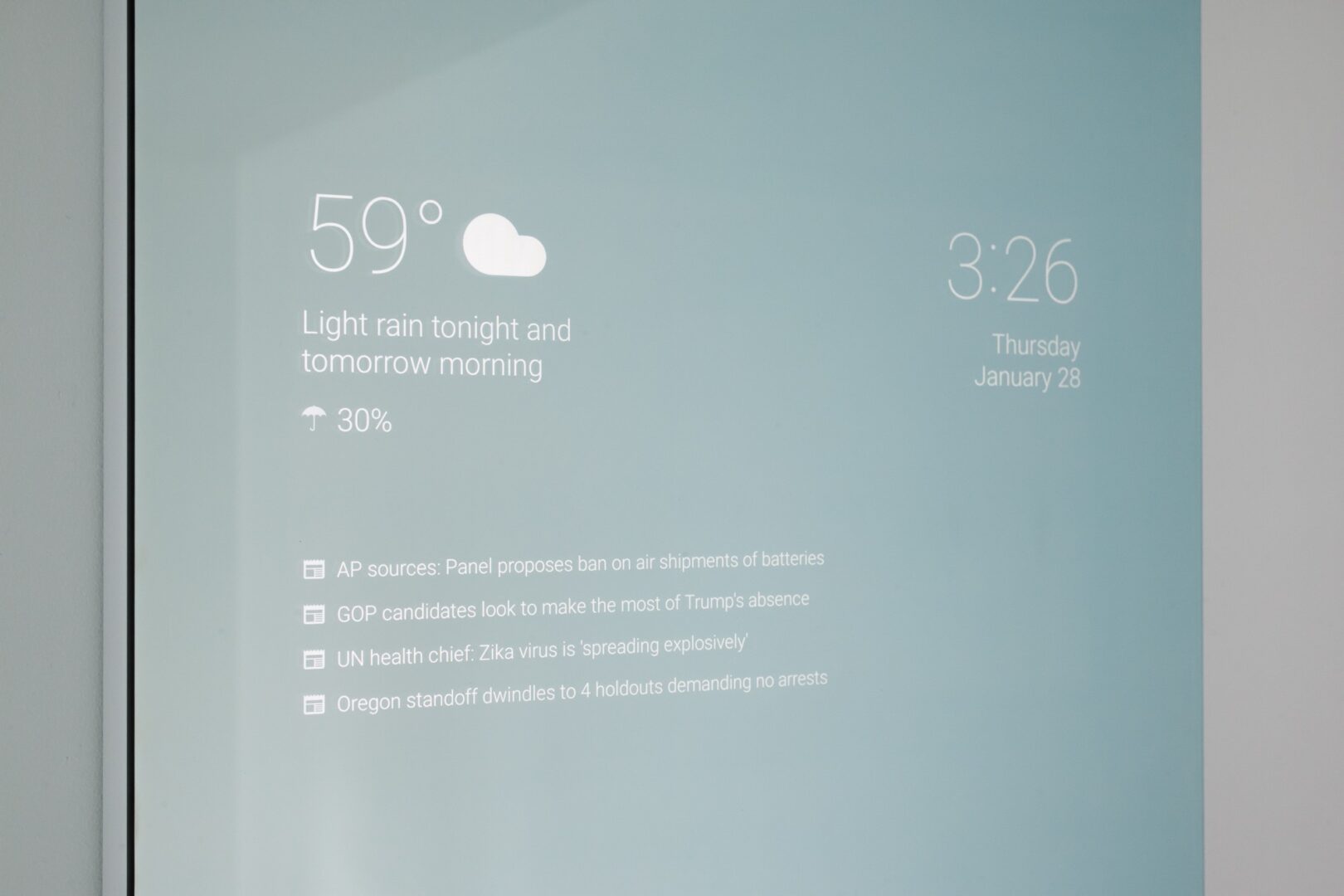 This home-made Smart Mirror that runs Google Now is the IoT device we ...