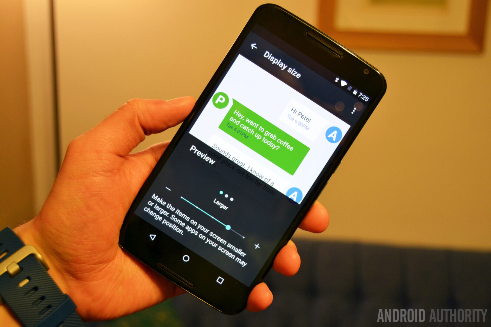 Android N allows you to change your device's display size [Diving into ...