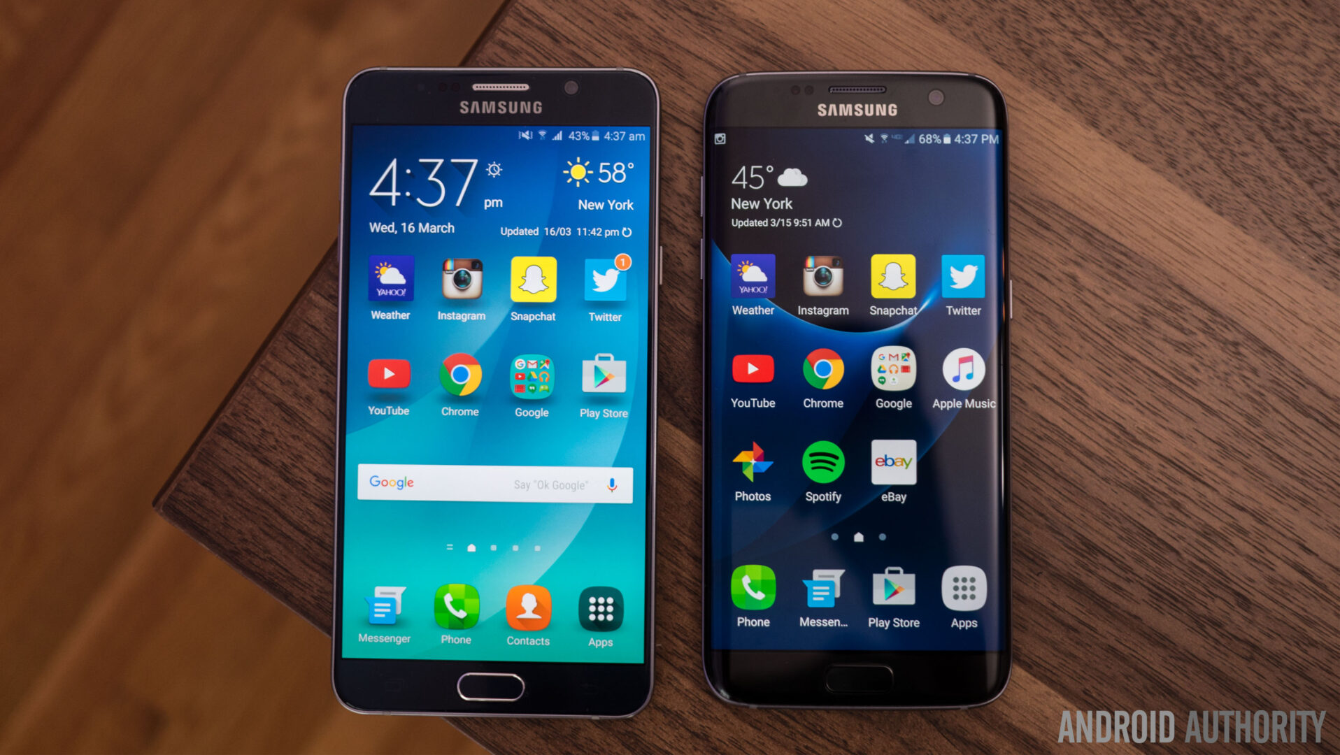 Samsung Galaxy S7 Edge vs Galaxy Note 5 - Android Authority