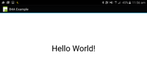 An introduction to Basic4Android