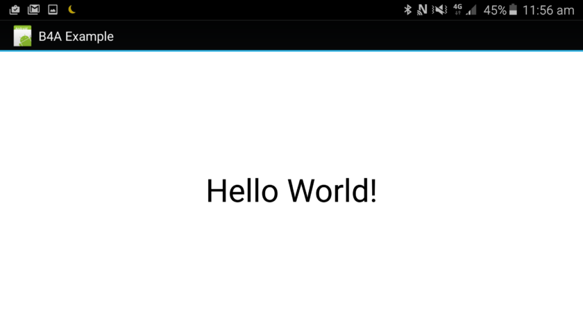 An introduction to Basic4Android